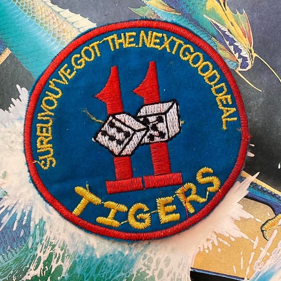Vintage | Accessories | Vintage Tigers 1 Cheesecloth Backed Patch ...
